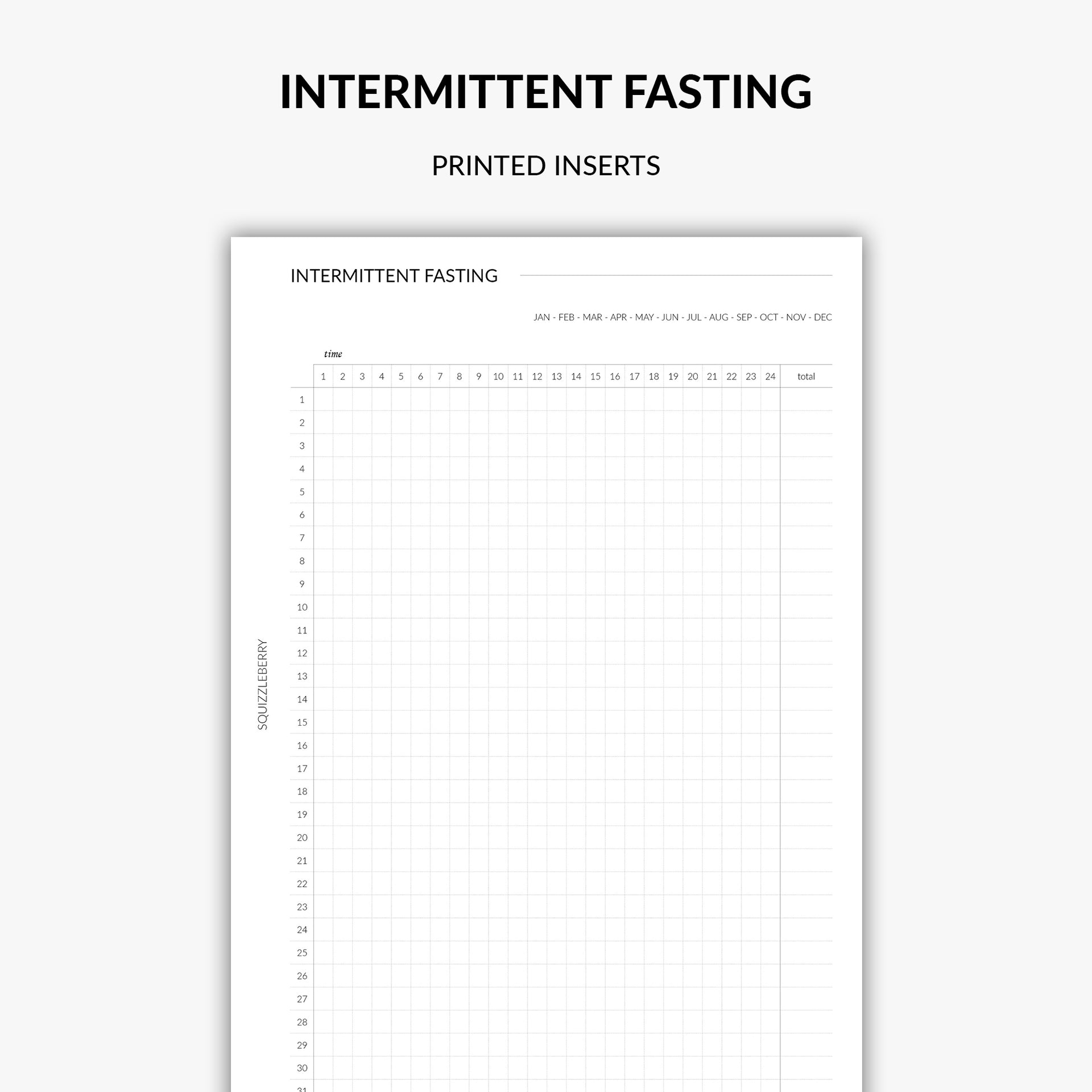 Intermittent Fasting Tracker – SquizzleBerry